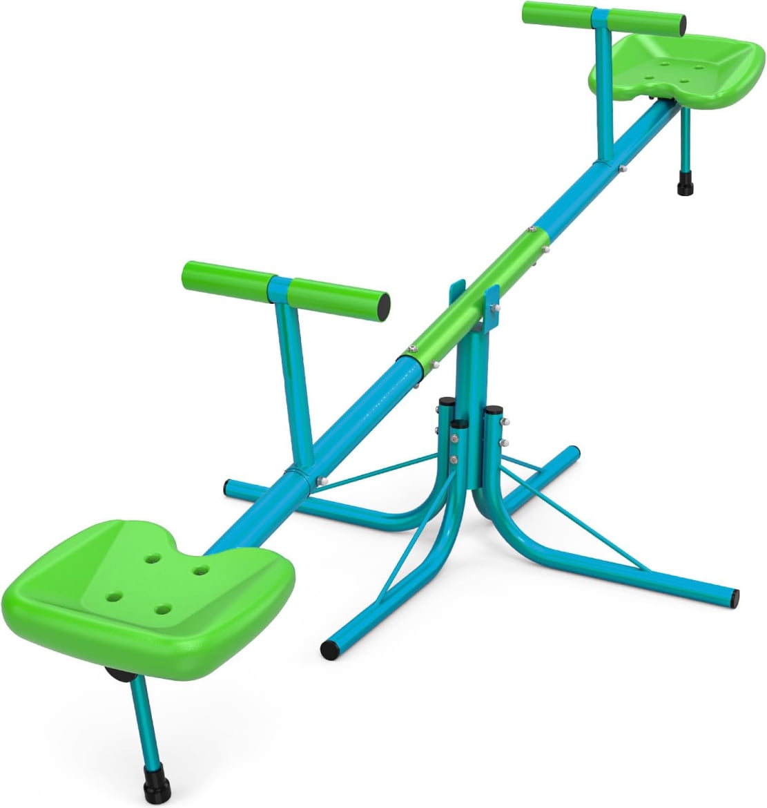 Swivel Teeter Totter Indoor for Toddlers Age 2-5, 360 Seesaw Frame ...