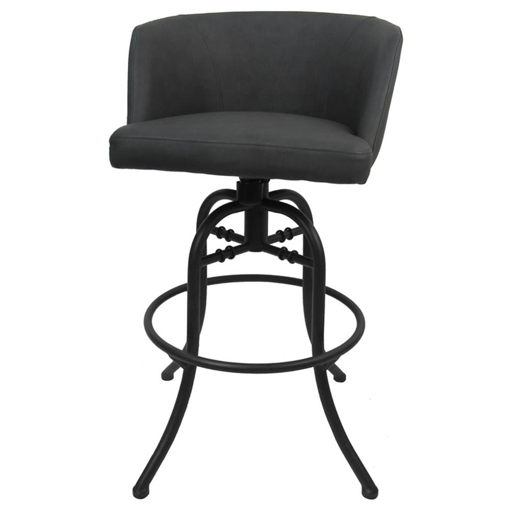 Swivel Tilt Counter Metal Bar Stool 26" Joey - Moonstone - Black ...