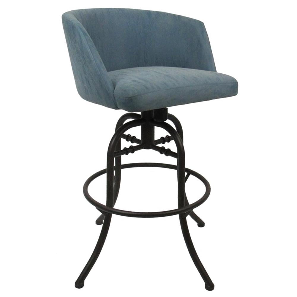 Swivel Tilt Counter Metal Bar Stool 26" Joey - Topaz - Black - Walmart.com