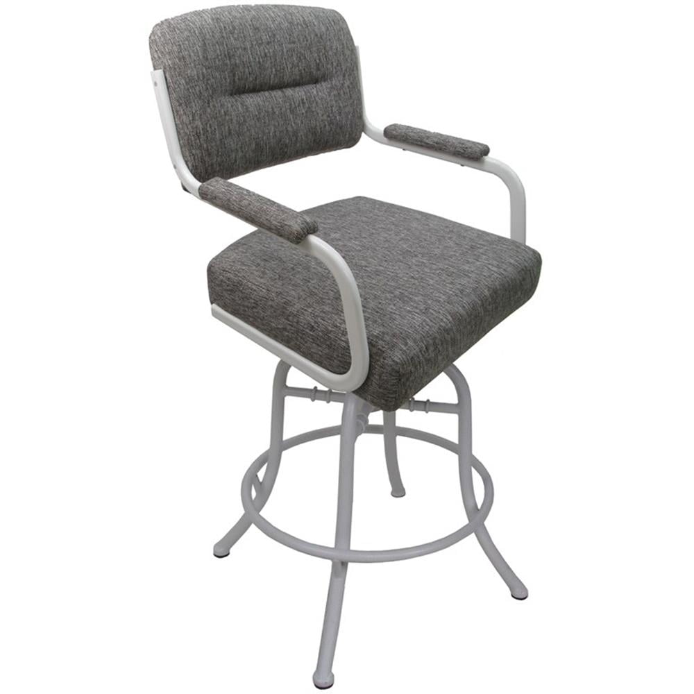 Swivel Tilt Counter Metal Bar Stool 26" - M-110 - Mojave Gray - White ...