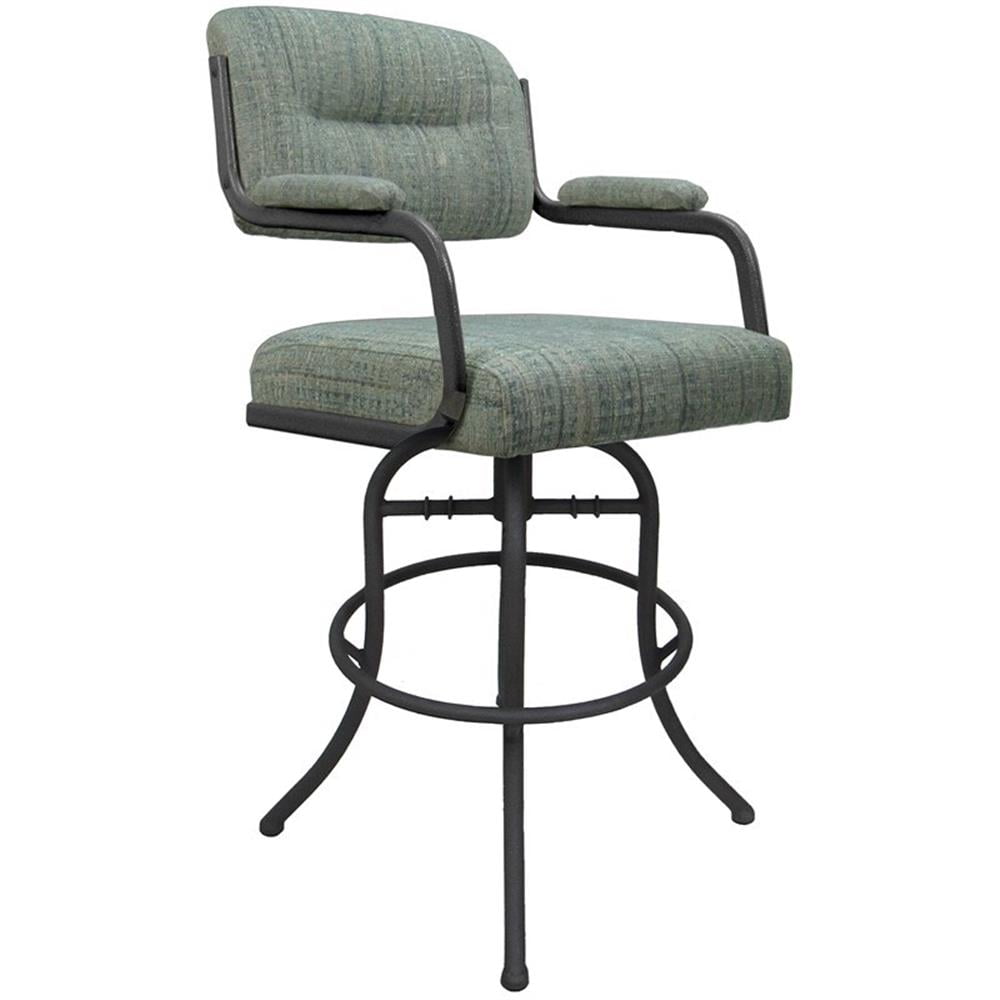 Swivel Tilt Counter Metal Bar Stool 26" -M-110-Watusi Aquatint (Blue ...