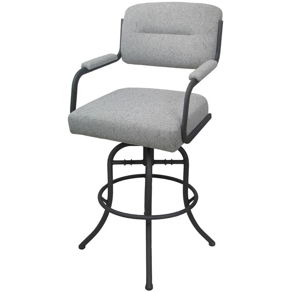 Swivel Tilt Metal Bar Stool 30" - M-110 - Hemsath Slate (Stone) - Gray ...