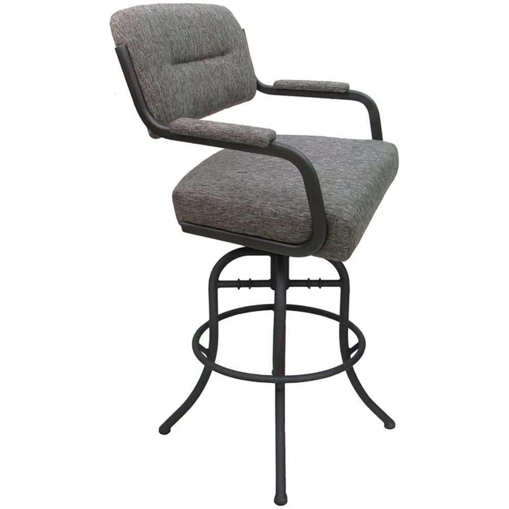 Swivel Tilt Metal Bar Stool 30" - M-110 - Mojeva Gray - Gray Frame ...