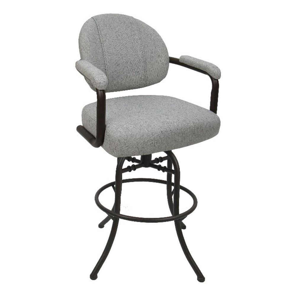 Swivel Tilt Metal Counter 26" Bar Stools - M-70 Hemsath Slate - Brown ...