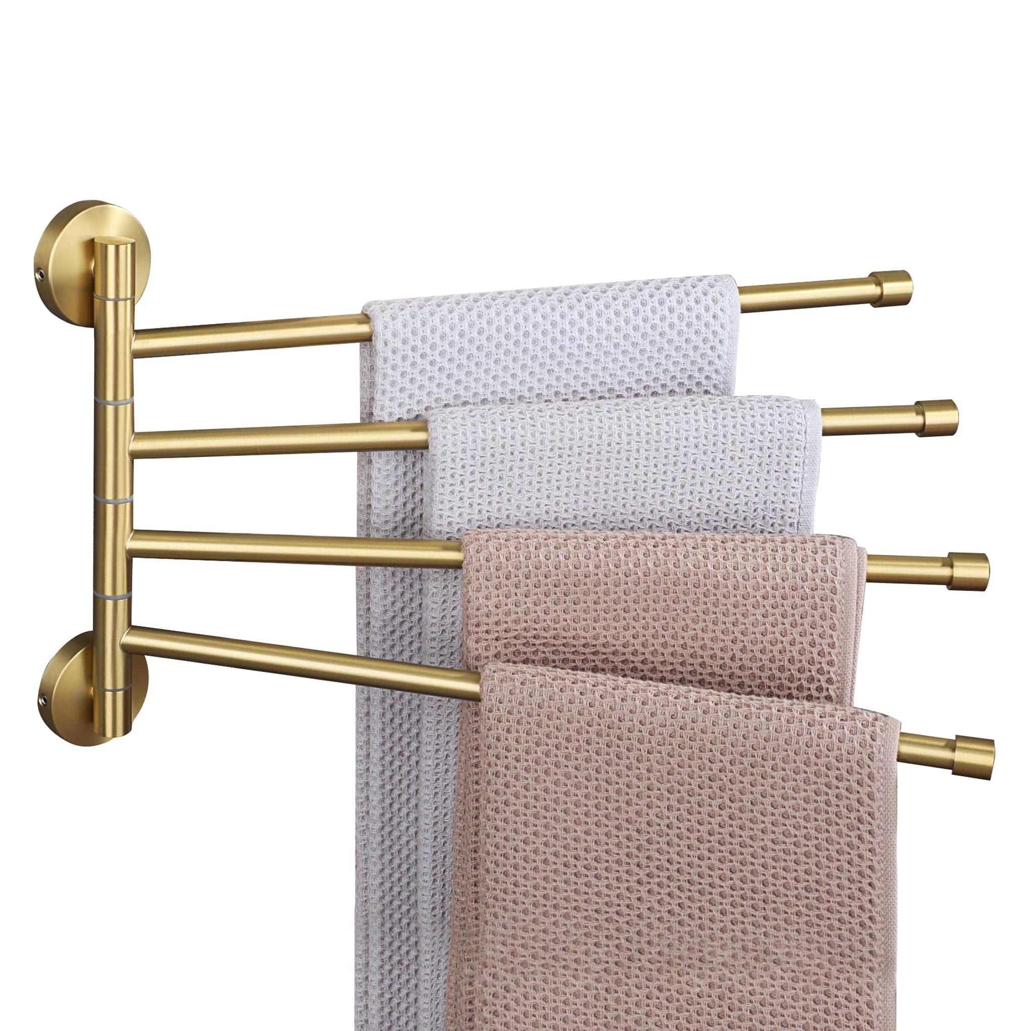 Swivel Towel Rack,Folding 6 Arms Hand Towel Bars Towel Hanger for ...