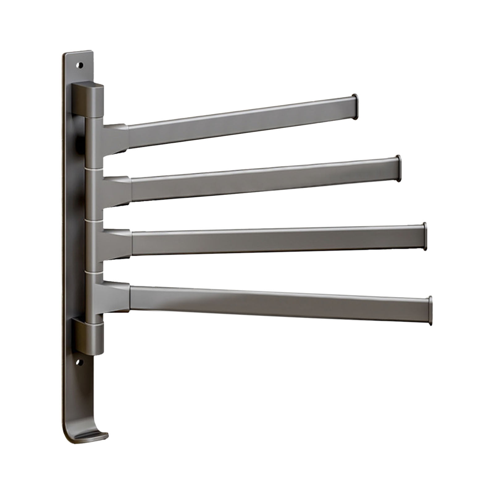 Swivel Towel Rack - Space-Saving Wall-Mounted Bathroom Towel Bar with ...