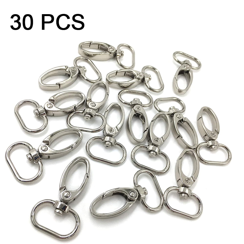 Swivel Trigger Snap Hook Lobster Claw Clasp Spring Loaded Clip, 30 Pcs ...