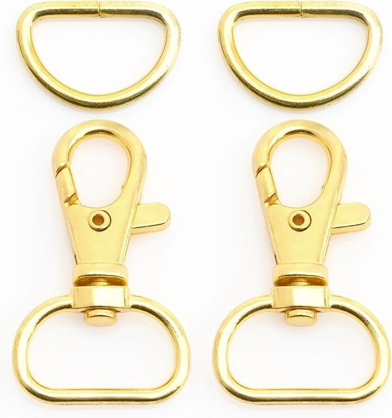 Swivel Trigger Snap Hooks Classic Lobster Clasps with D-Rings for Purse ...