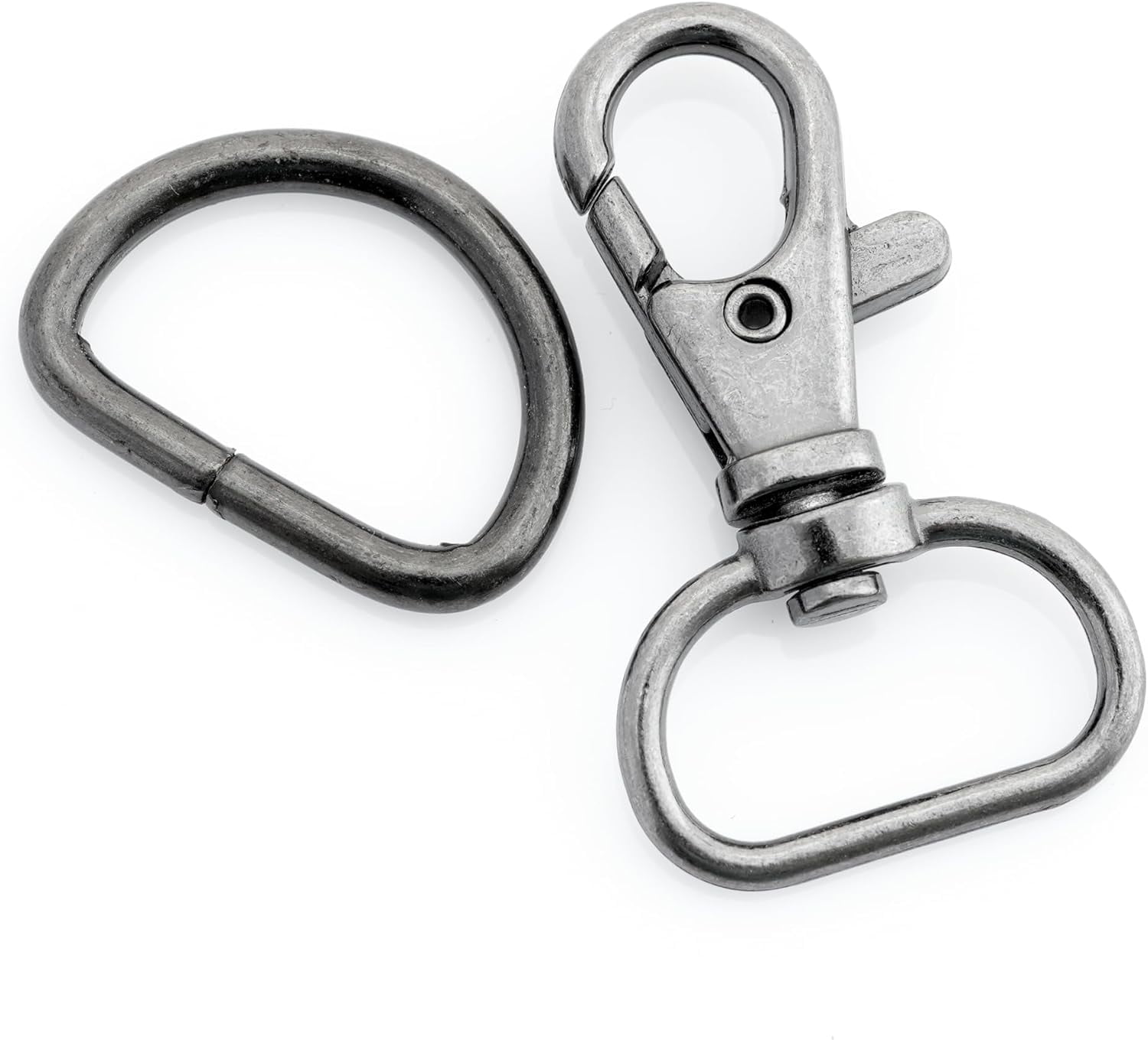 Swivel Trigger Snap Hooks Classic Lobster Clasps with D-Rings for Purse ...