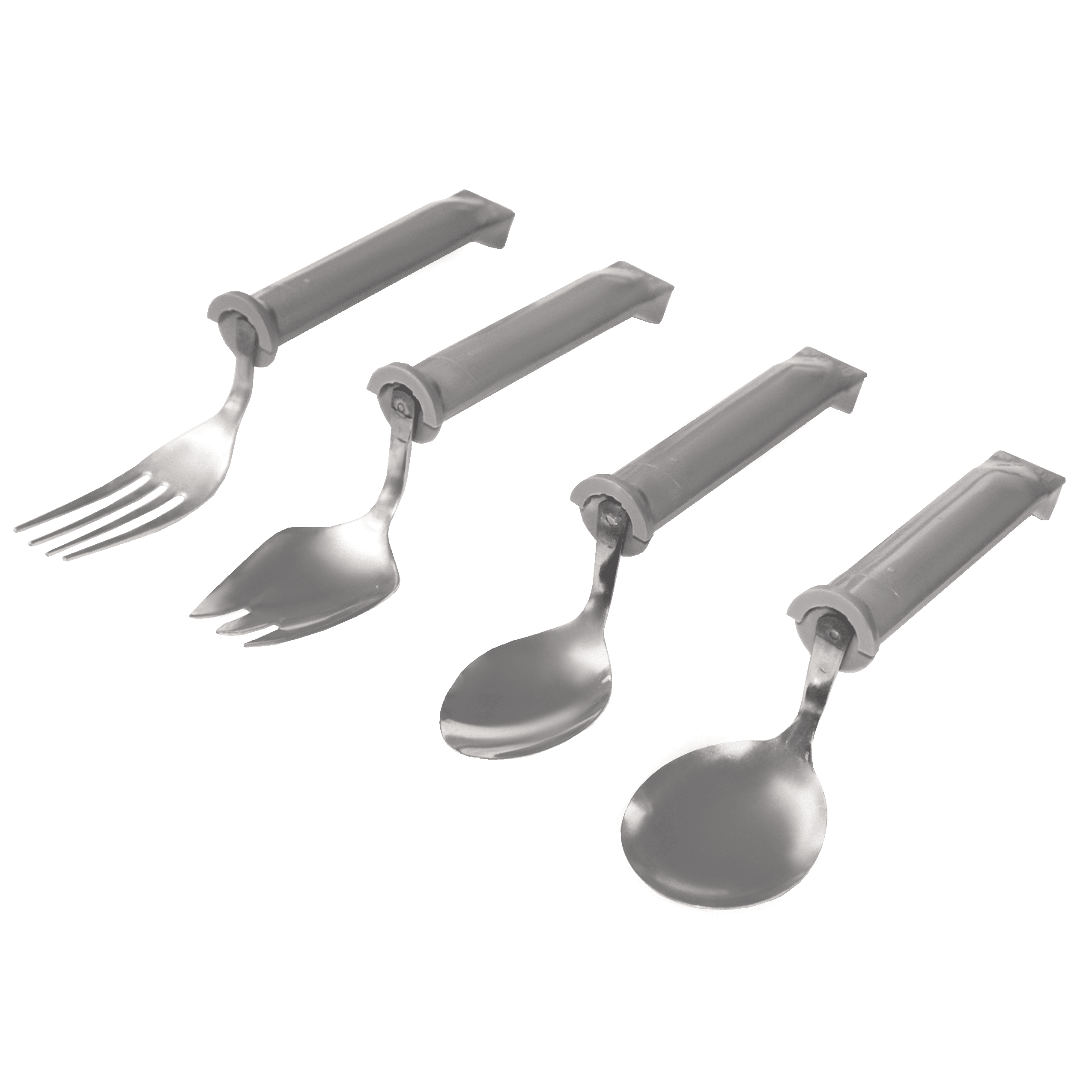 Lightweight Swivel Dining Kitchen Utensil Set for Arthritis, Hand ...