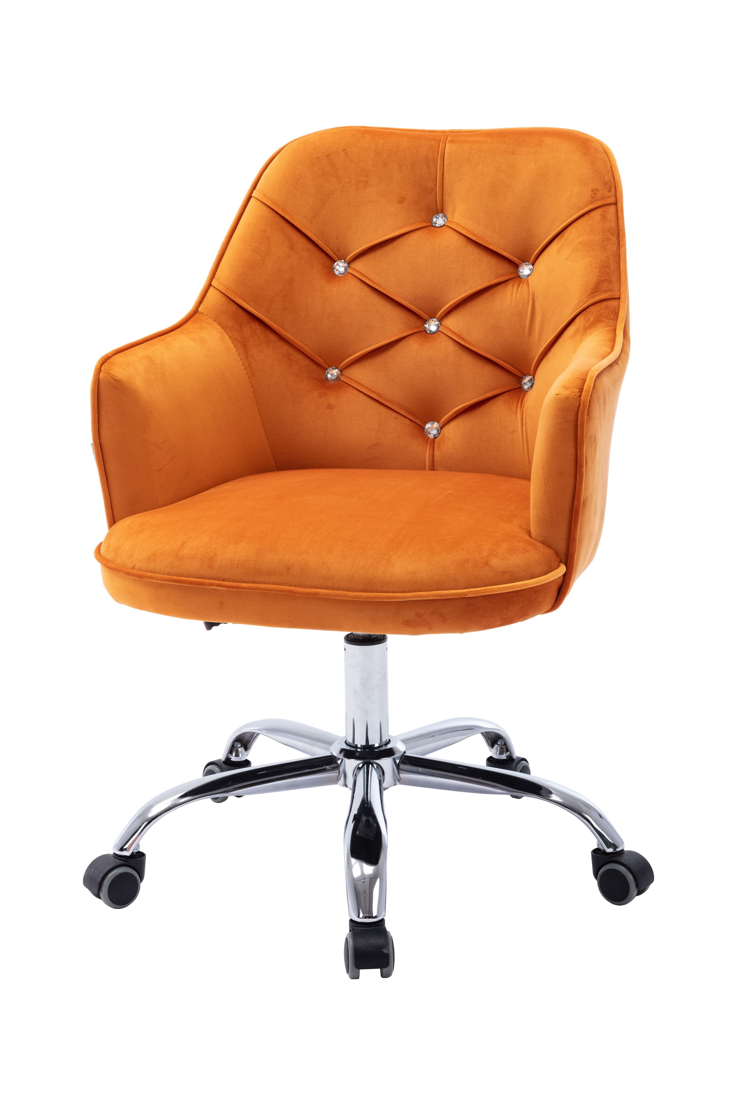 Swivel Vanity Shell Chair Height Adjustable Arm Chair with Caster ...