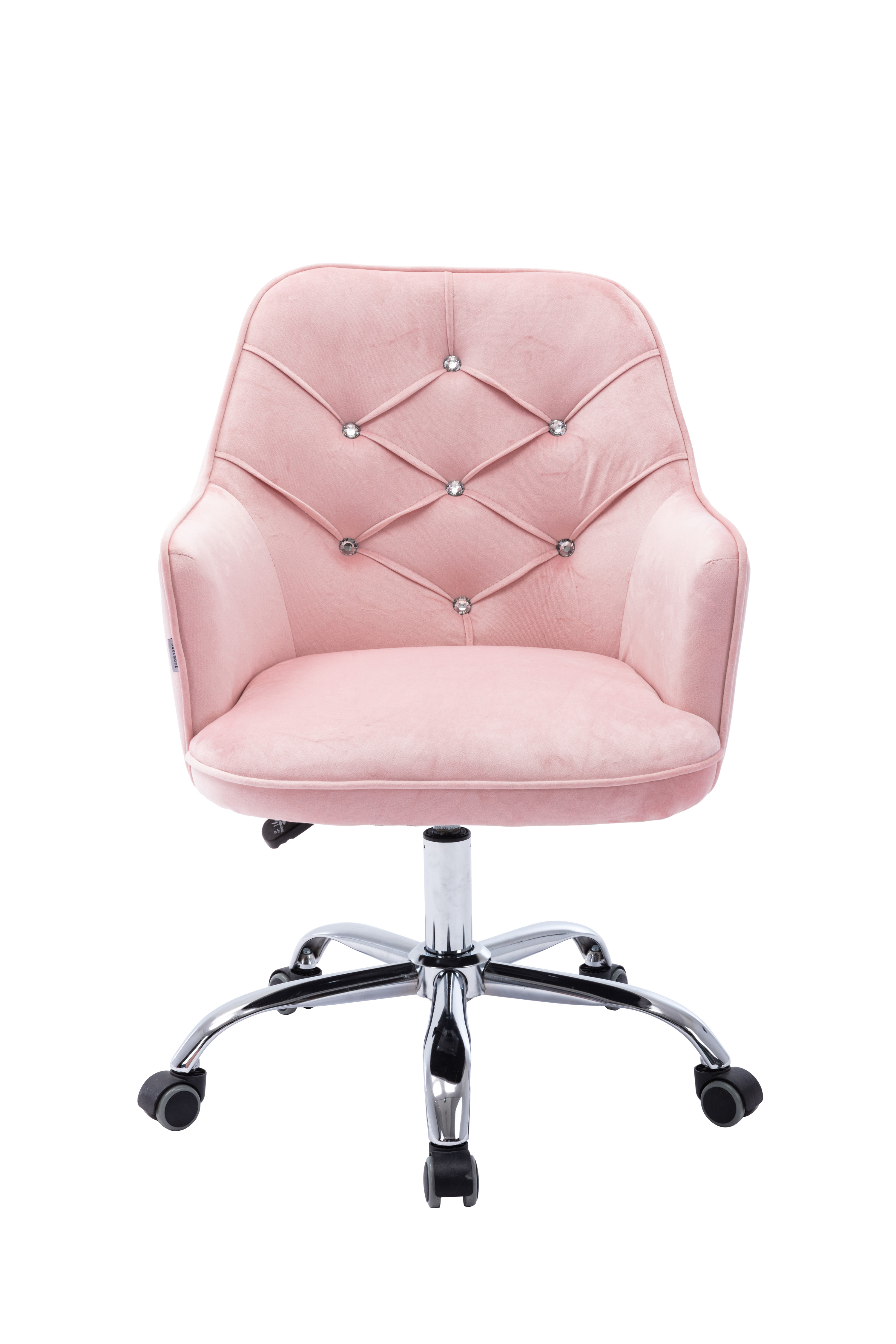 Swivel Vanity Shell Chair Height Adjustable Arm Chair with Caster ...