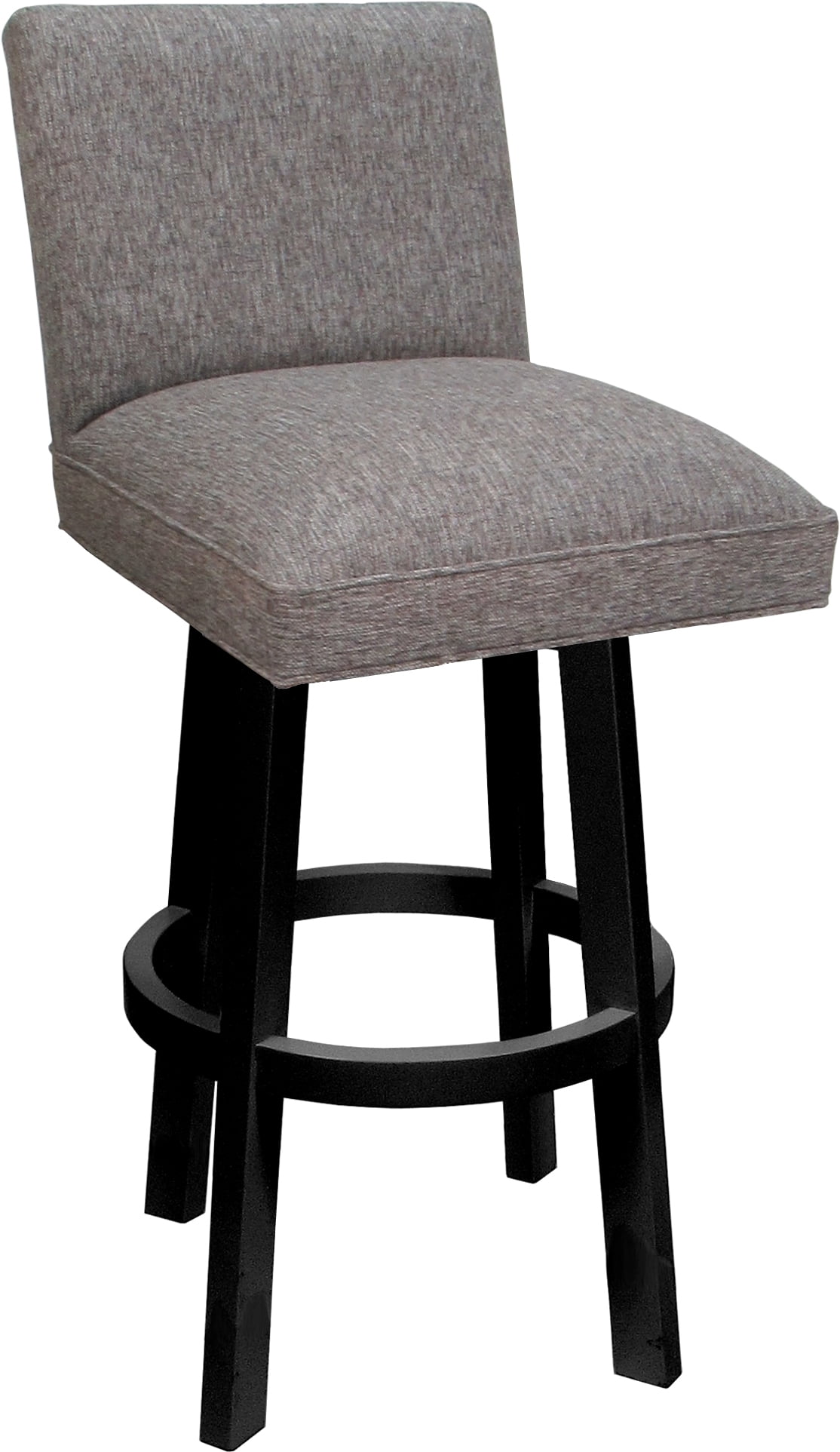 Swivel Wood Bar Stool Sommerville 30" Seat - Mojave Gray - Black ...