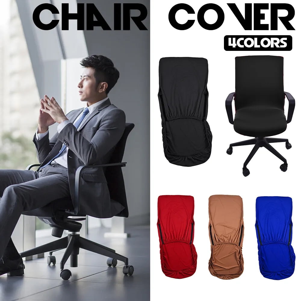 Swivel chair computer armchair protective back seat cover computer ...