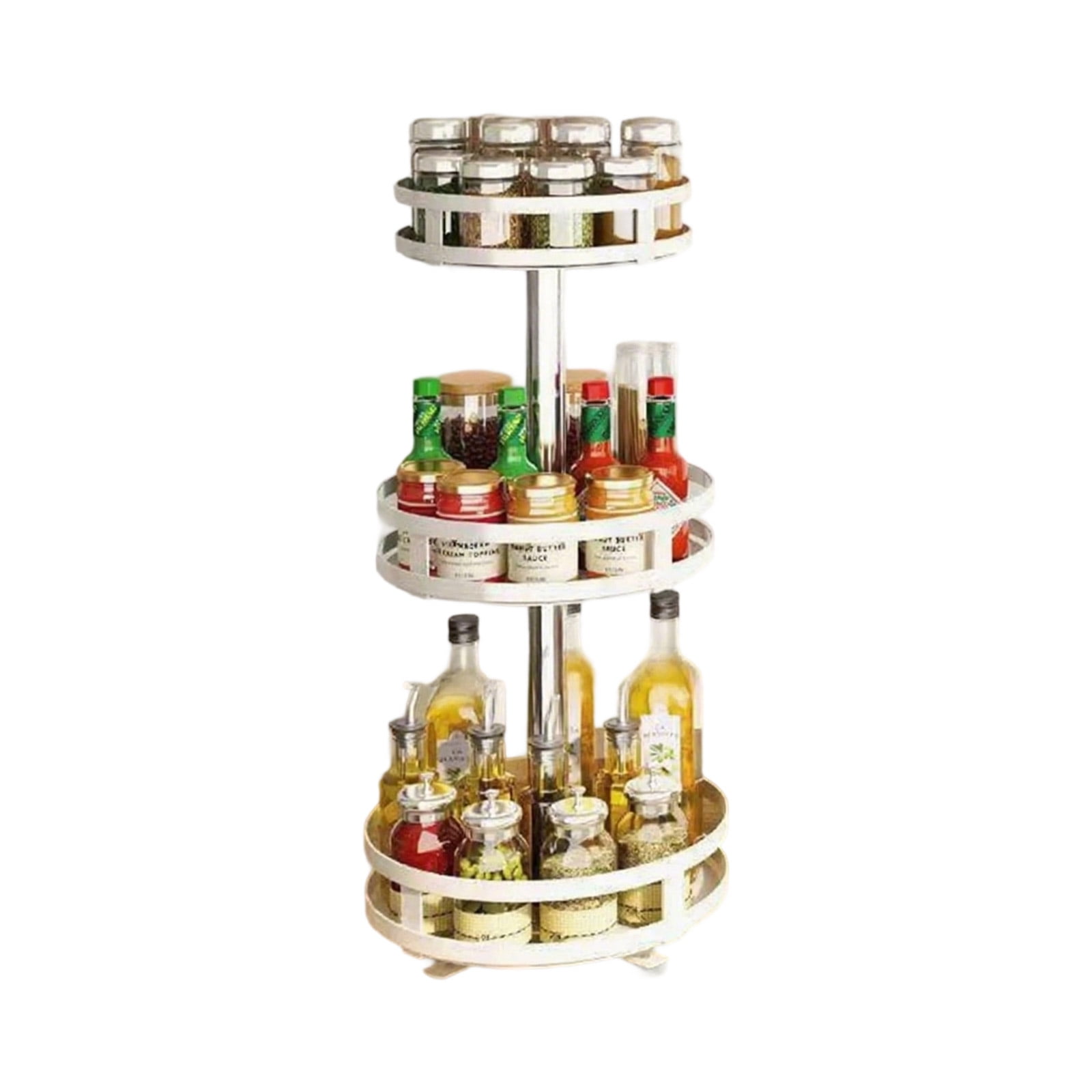 Swivels Countertop Organizers Adjustable Shelf Kitchen Bathroom Storage ...