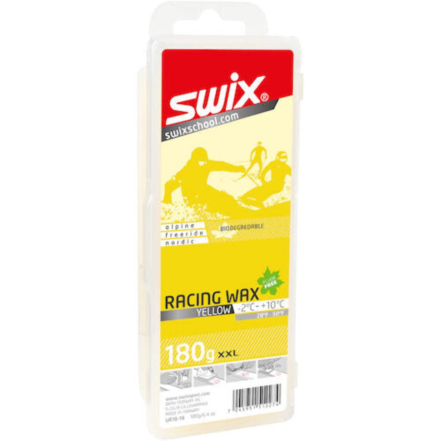 Swix UR10 Yellow Bio Training Wax 180g - Discontinued - Walmart.com