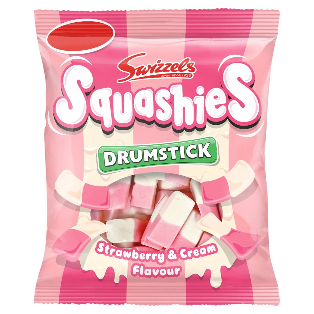Swizzels Squashies Strawberry & Cream Flavour 120g (Pack of 12 ...