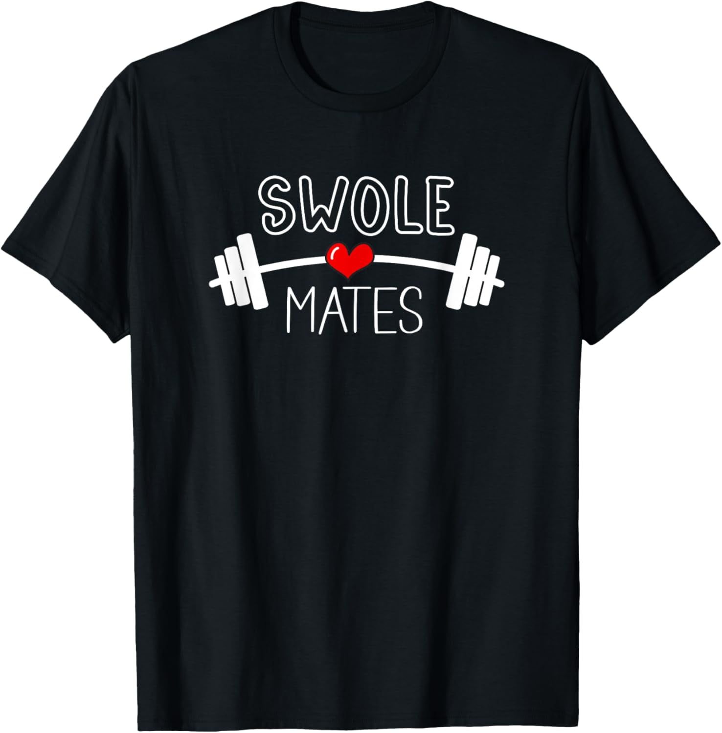 Swole Mate Shirt Couples Matching Valentines Day Gym Pajamas T-Shirt ...