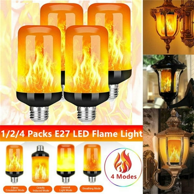 Swonuk Flame Light Bulb, E27 Bulb, Flickering Light Effect, 4W LED ...