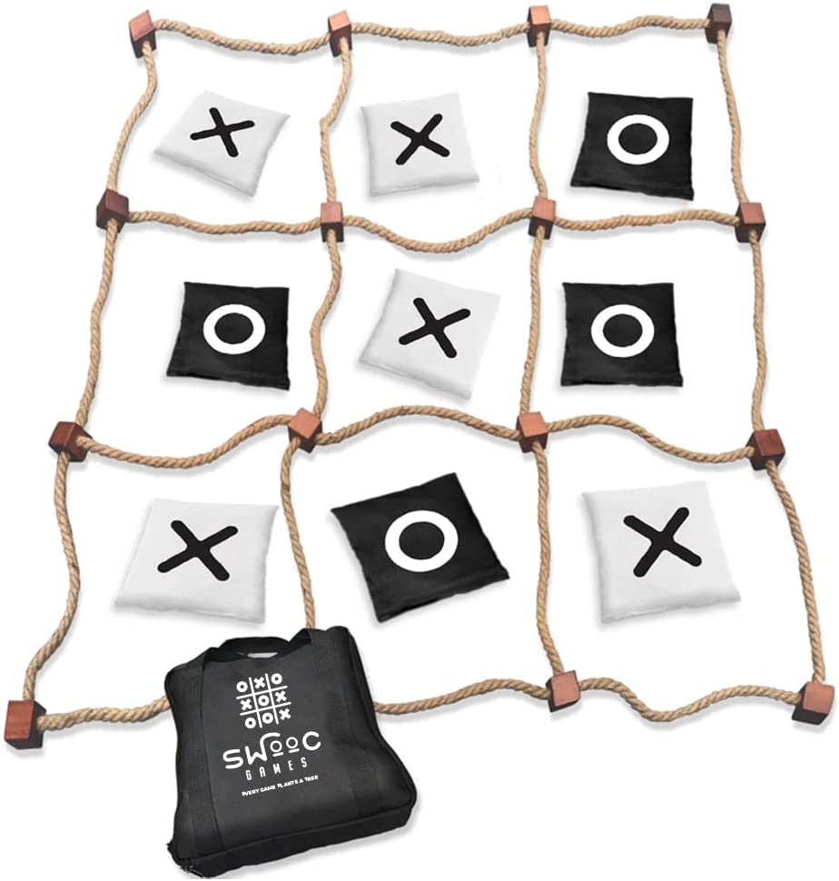 Swooc Games® - Giant Tic Tac Toe Game Outdoor (All Weather) | 3ft x 3ft ...