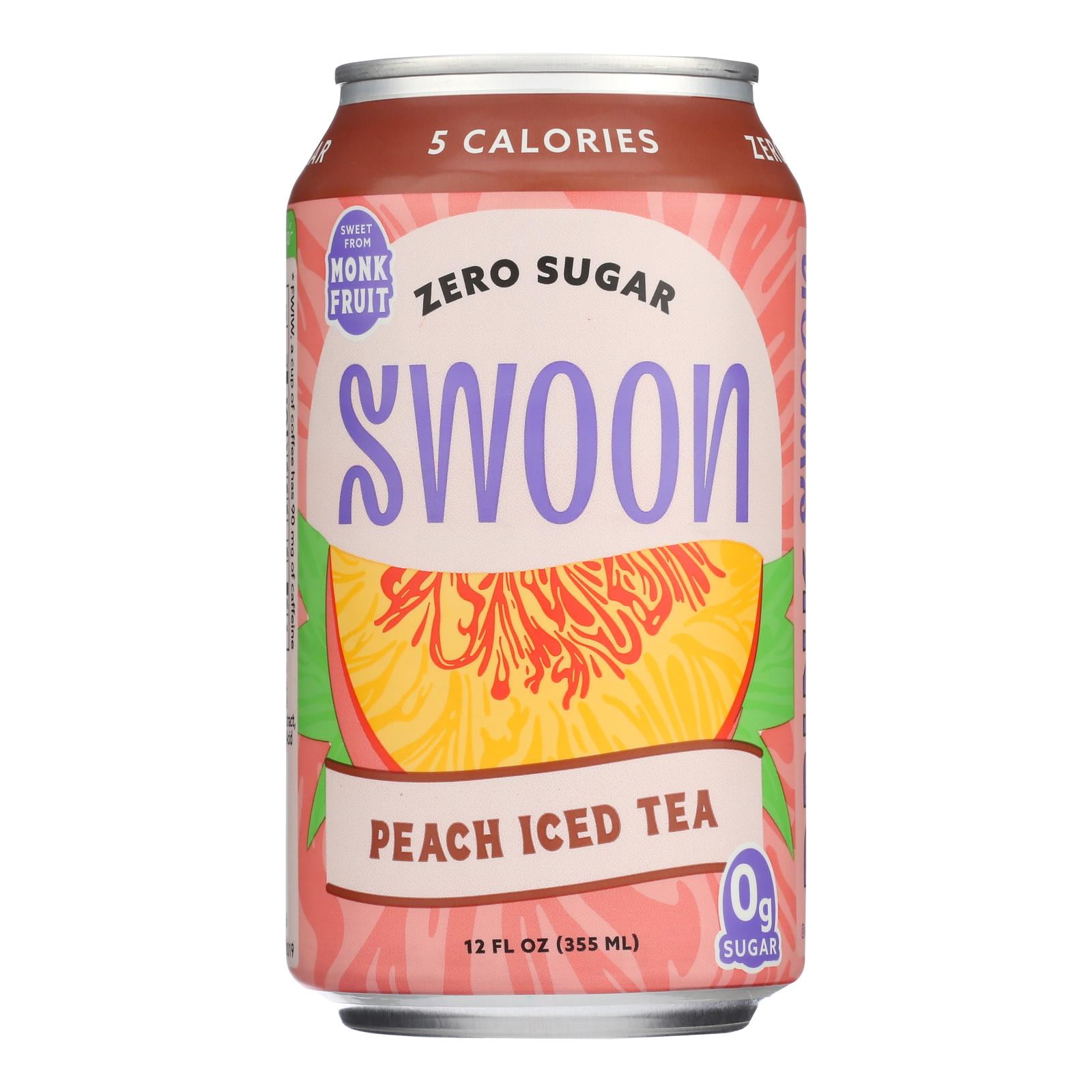 Swoon - Iced Tea Peach Zero Sugar - Case of 12-12 FZ - Walmart.com
