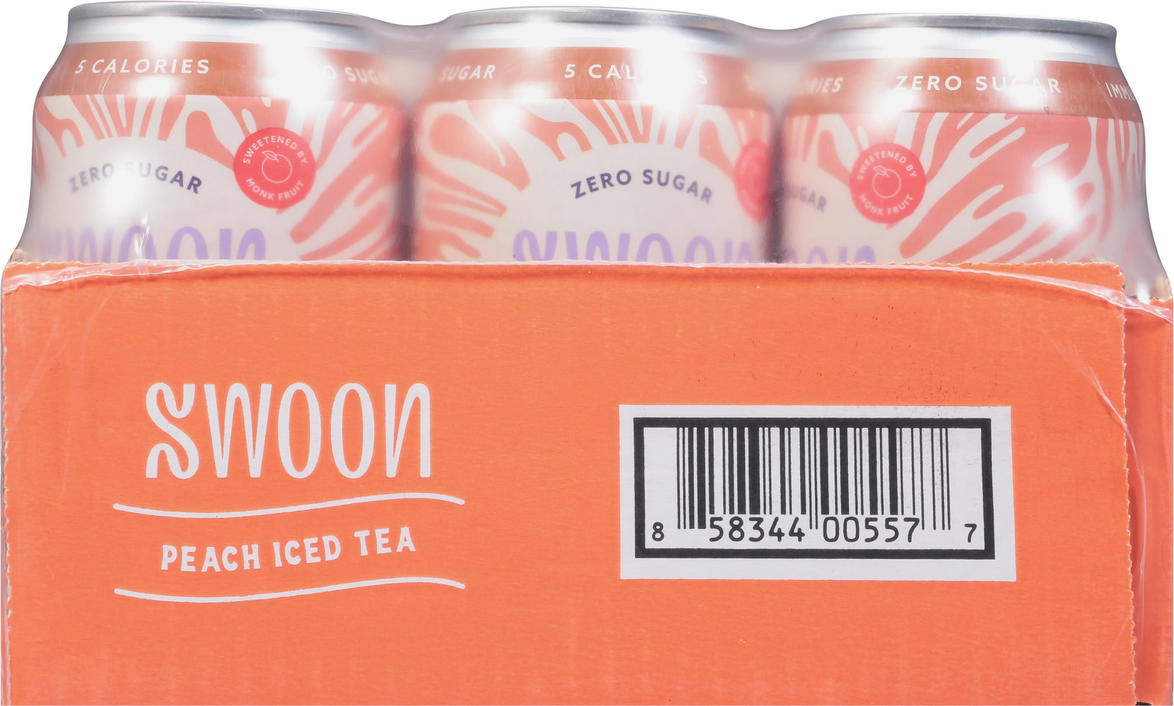 Swoon Sugar Free Healthy Peach Iced Tea - Cans 12 ct (12 fl oz each ...