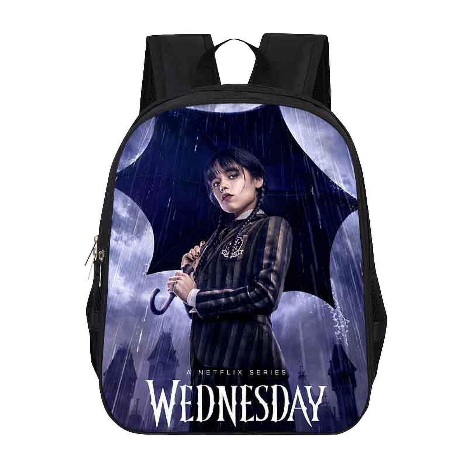 Swooo 15.3 INCH Wednesday Addams Backpack Waterproof, Travel Laptop ...