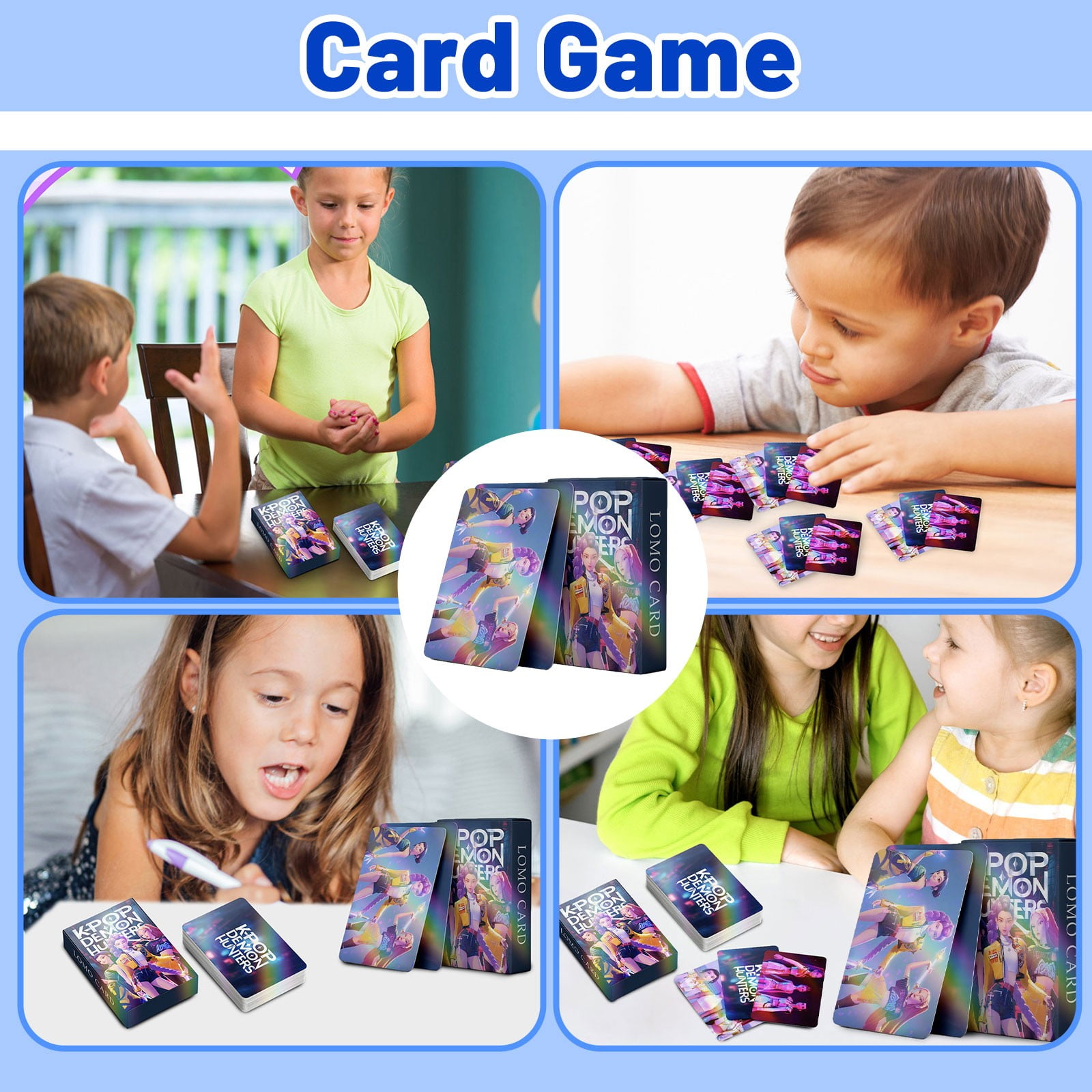 Swooo 2025 New 55 PCS Kpop Demon Hunters Lomo Cards Photo Cards, Huntrix Holographics Cartoon ...