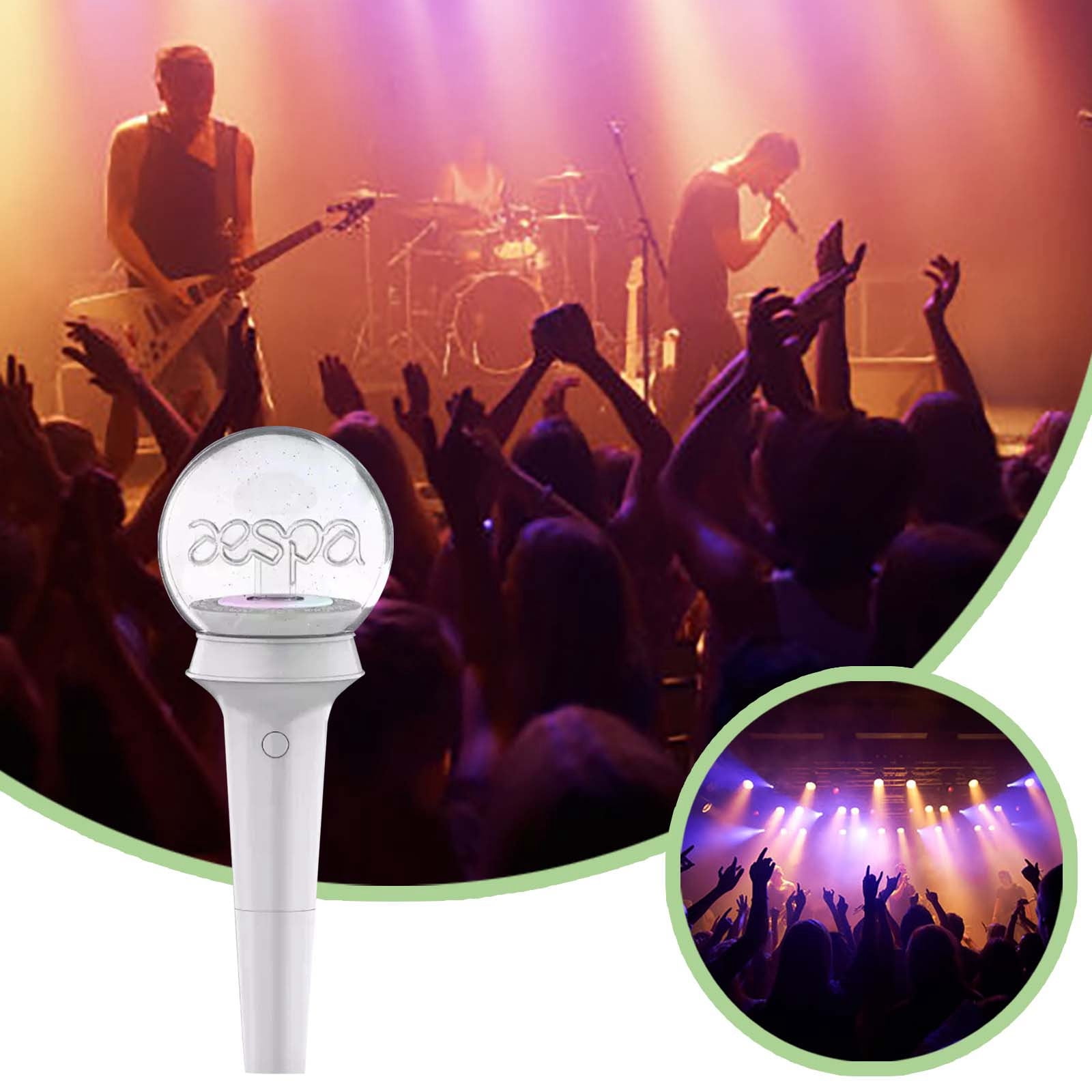 Swooo 5.9 INCH 2025 New Aespa Cheer Sticks Bluetooth Cheering Lights ...