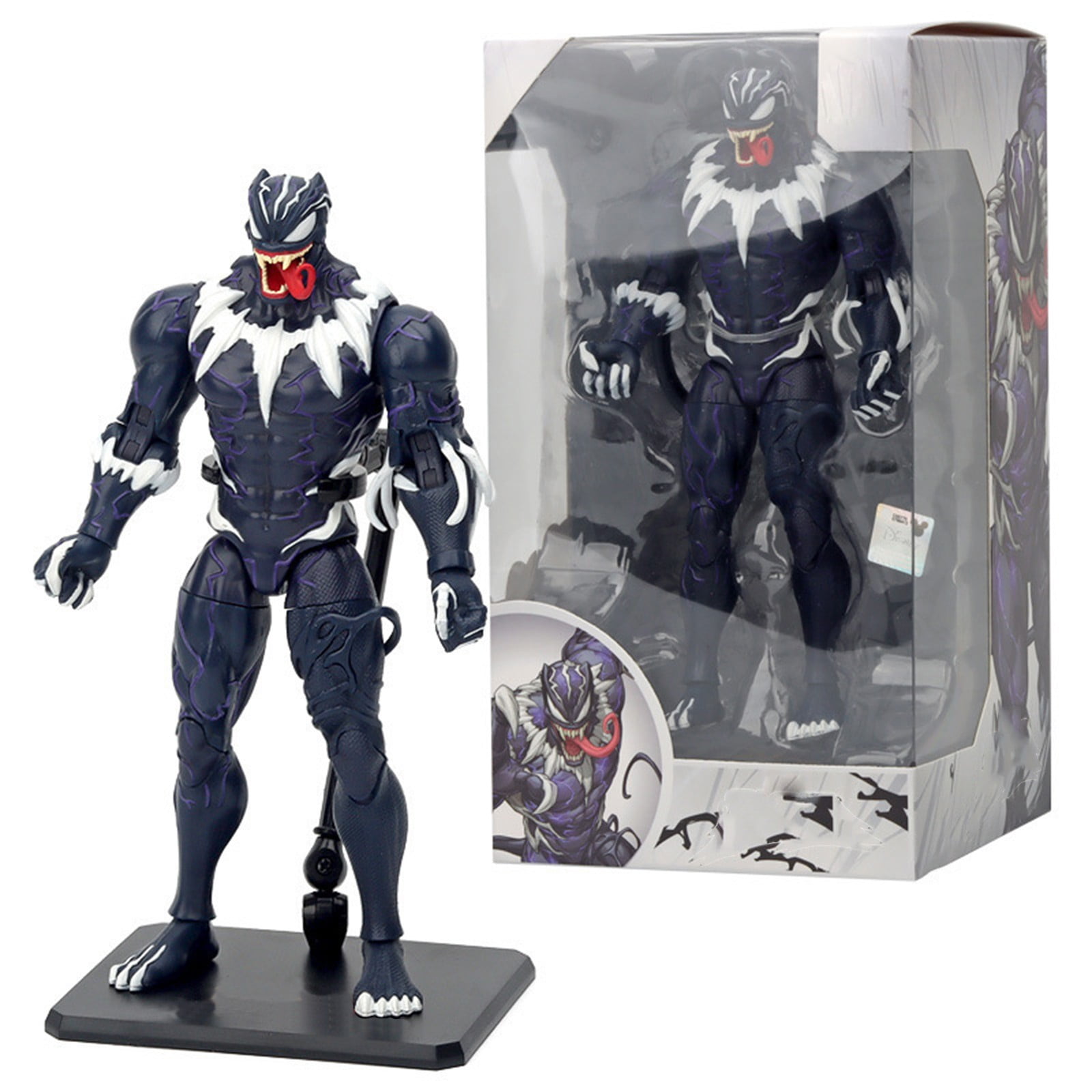 Swooo 7.3 INCH Joint &Limb Mobility Venom Black Panther Action Figures ...