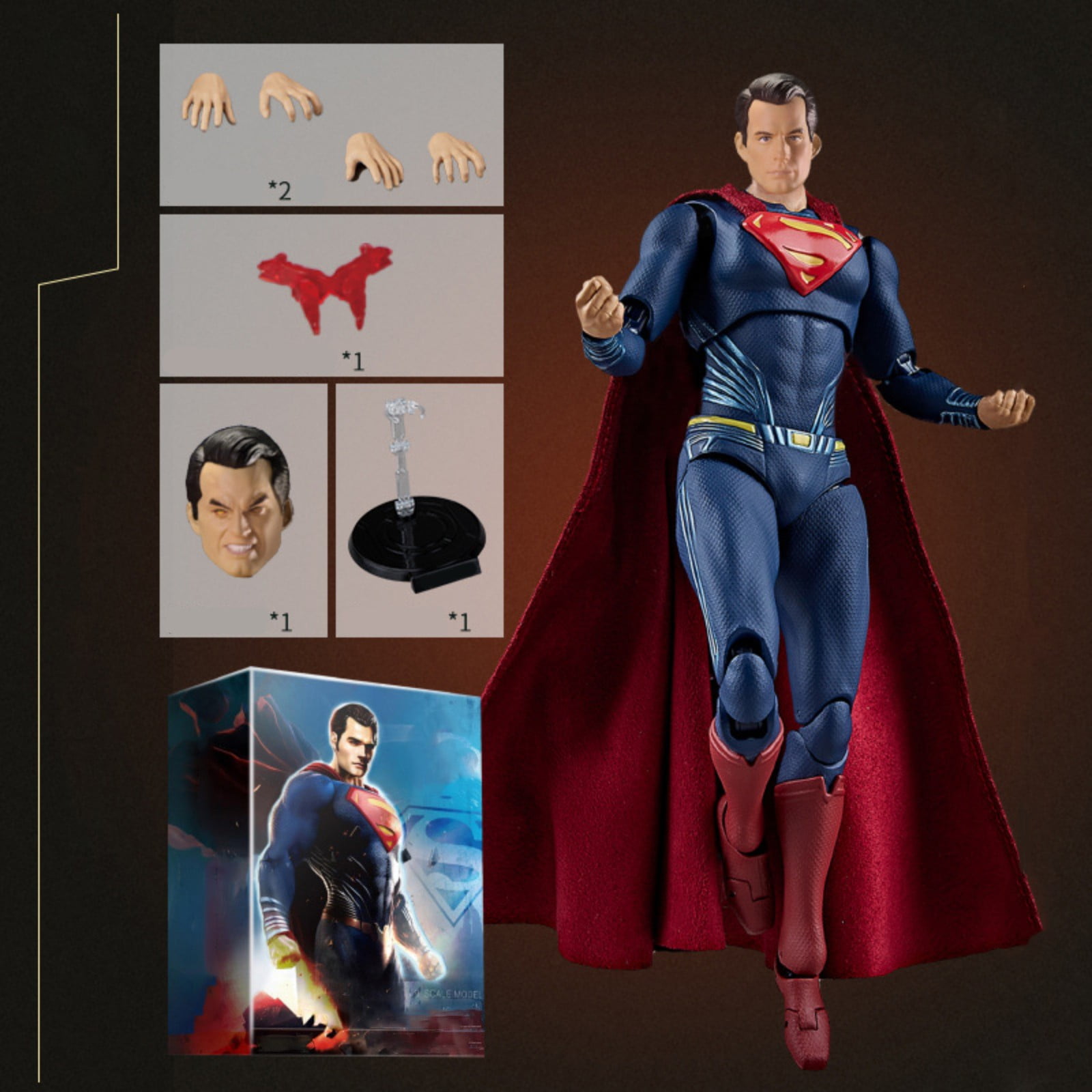 Swooo 7.7 INCH Exquisite Superman Action Figures with Multiple ...