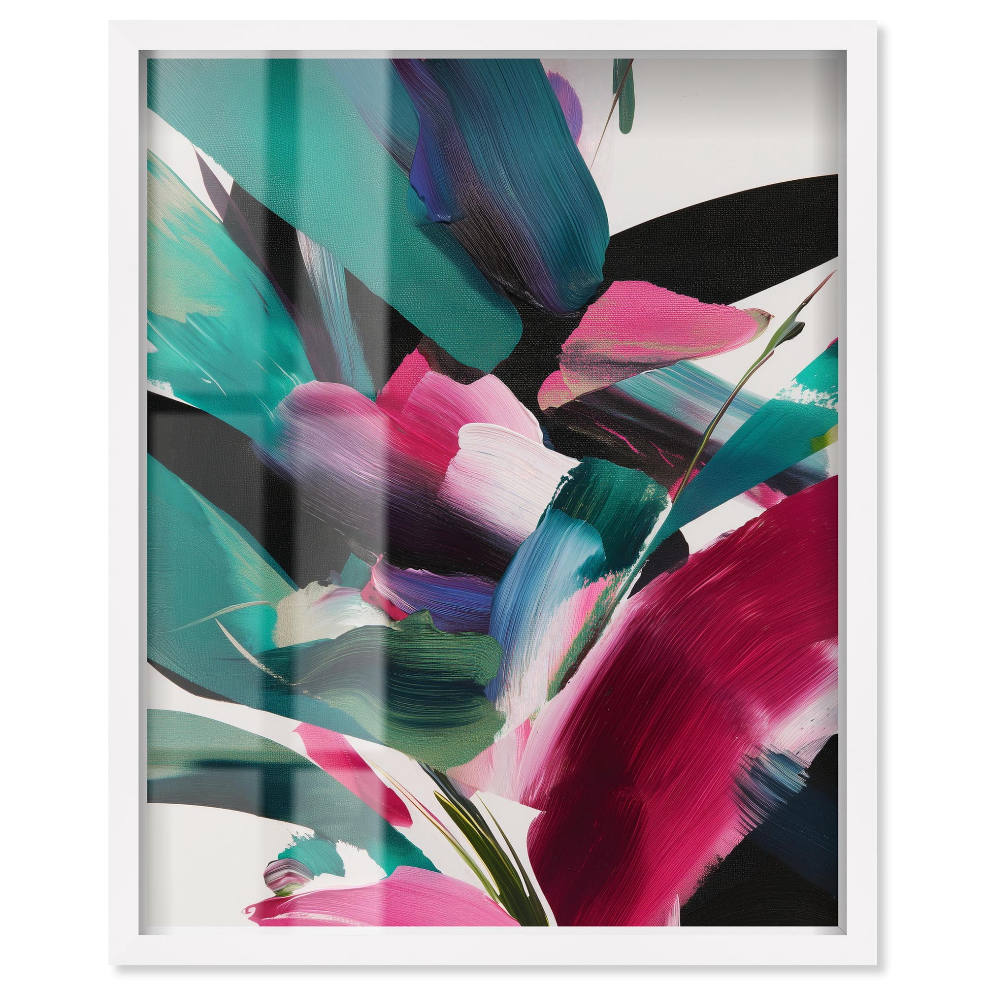Swooping Color Symphony III Shadowbox Print Tropical Wall Decor by Art ...