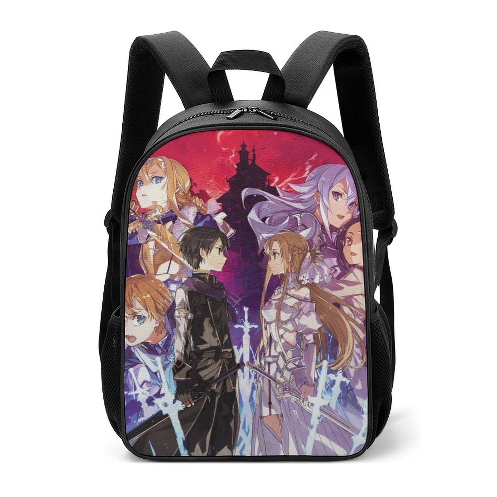 Sword Art Online Anime School Bag Casual Adjustable Backpack Daypack ...