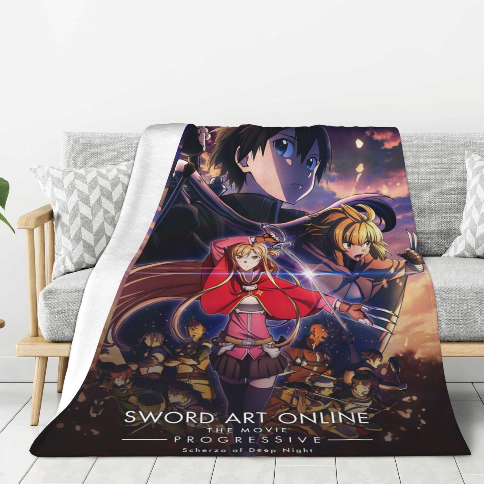Sword Art Online Aria of a Starless Night Blanket Cozy Soft Fleece ...