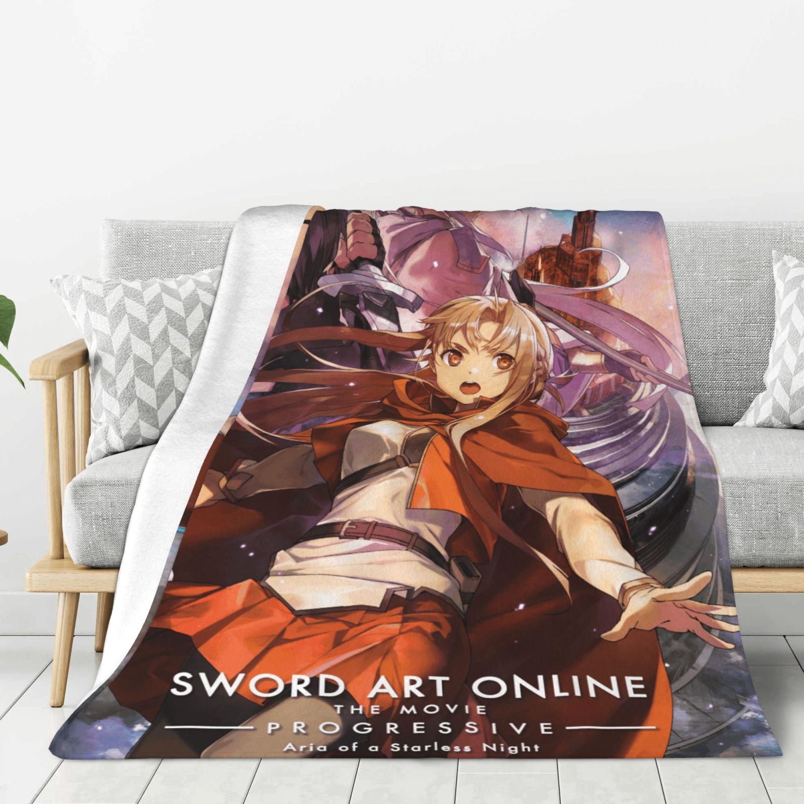 Sword Art Online Aria of a Starless Night Blanket Cozy Soft Fleece ...
