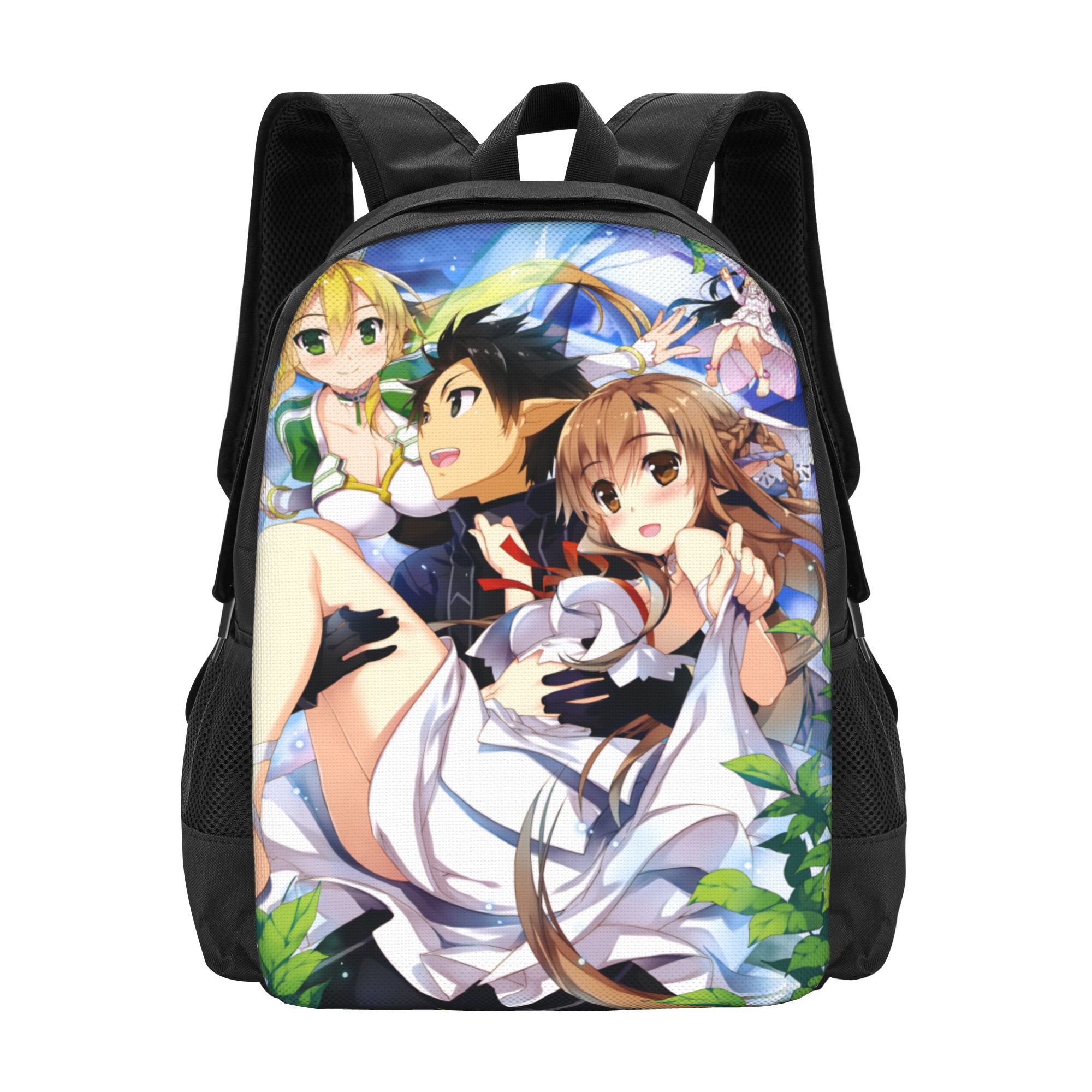 Sword Art Online Backpacks for Men Women Book Bag Travel Hiking Camping ...