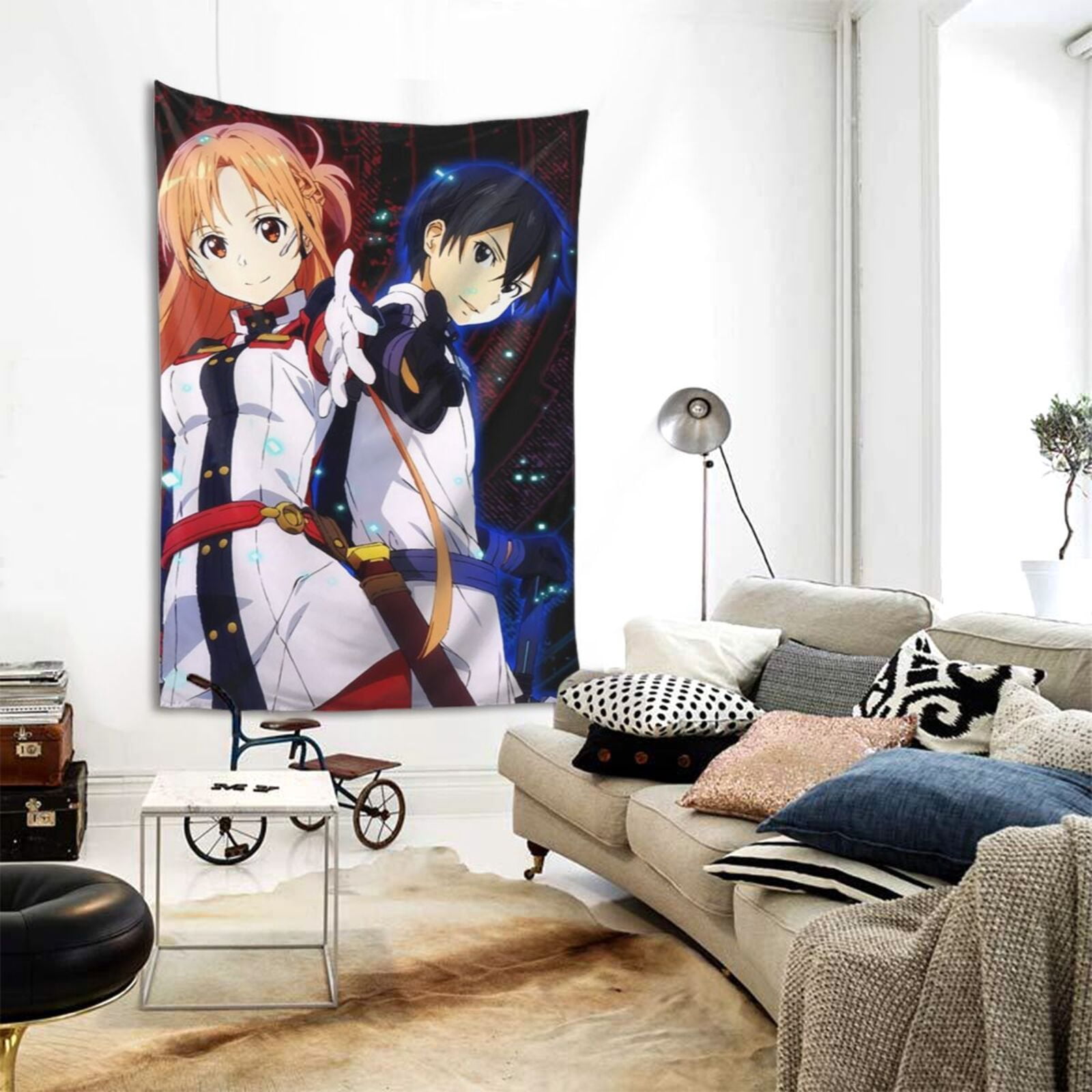 Sword Art Online Bedroom Tapestry, King Size, Wall Hanging, Wall Decor ...