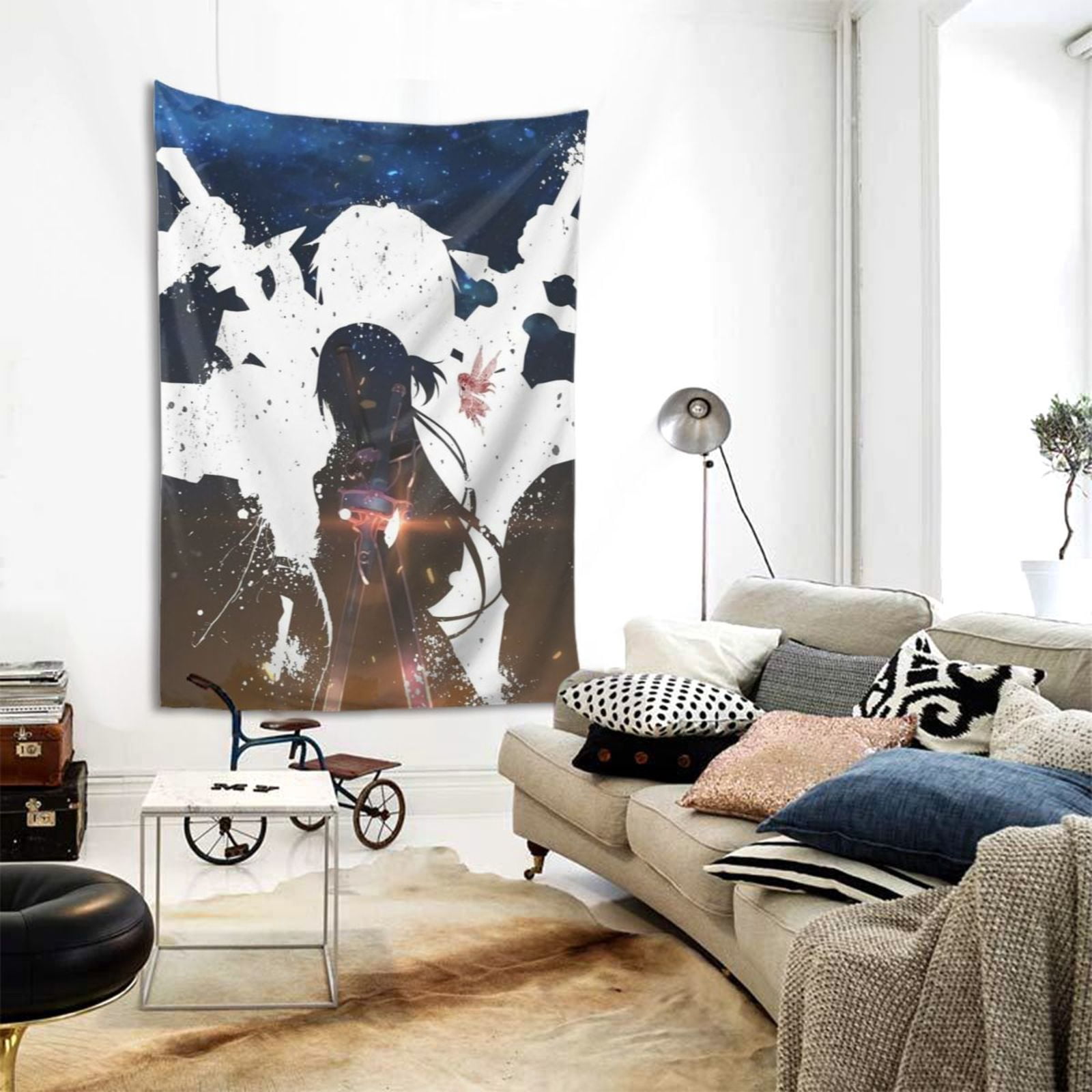 Sword Art Online Bedroom Tapestry, King Size, Wall Hanging, Wall Decor ...