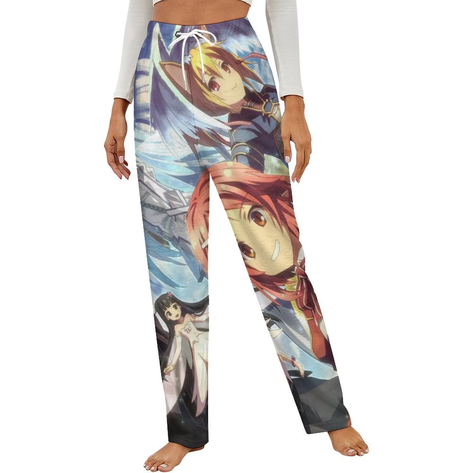 Sword Art Online Flannel Women's Pajama Pants Bottoms Sleepwear Home ...
