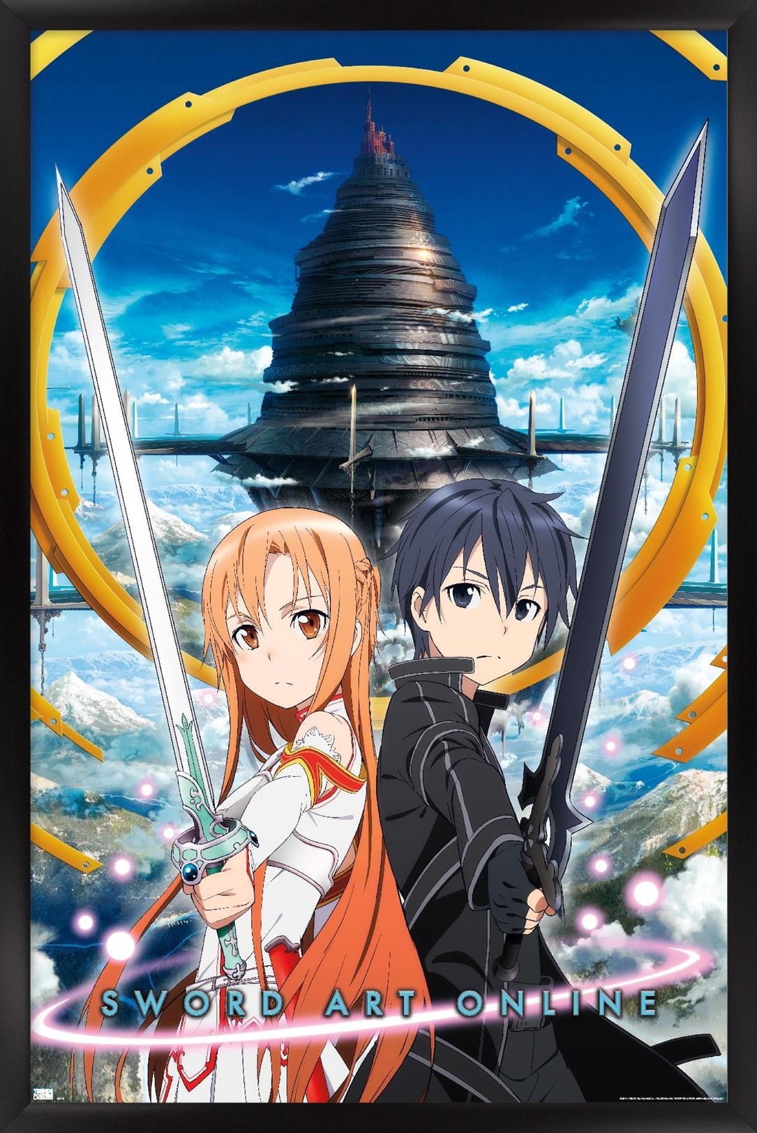 Sword Art Online - Key Art 1 Wall Poster, 14.725" x 22.375" Framed ...