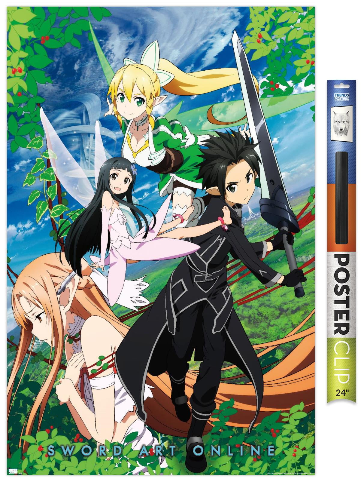 Sword Art Online - Key Art 3 Wall Poster, 22.375" x 34" - Walmart.com