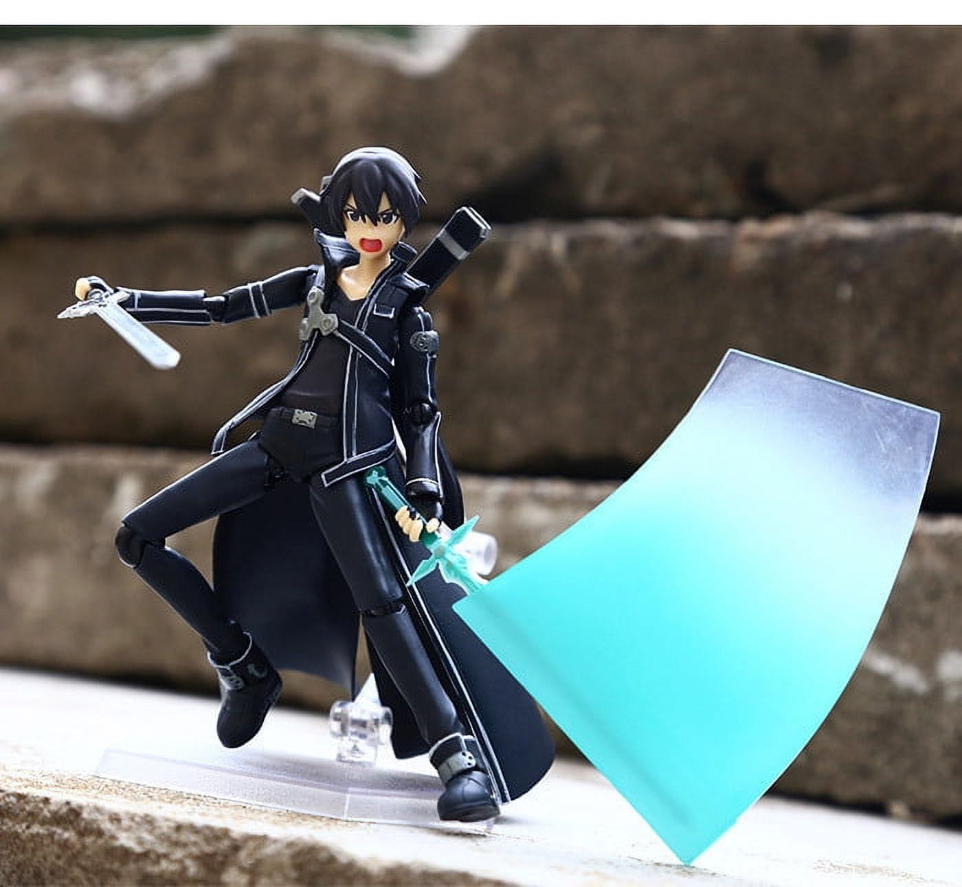 Sword Art Online Kirito & Asuna Action Figures 15cm Kirito Kazuto Figma ...