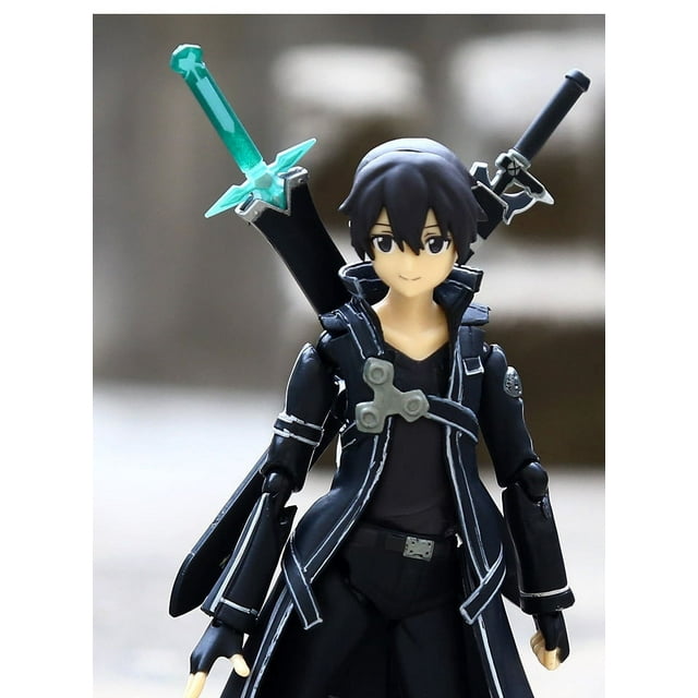Sword Art Online Kirito & Asuna Action Figures 15cm Kirito Kazuto Figma ...