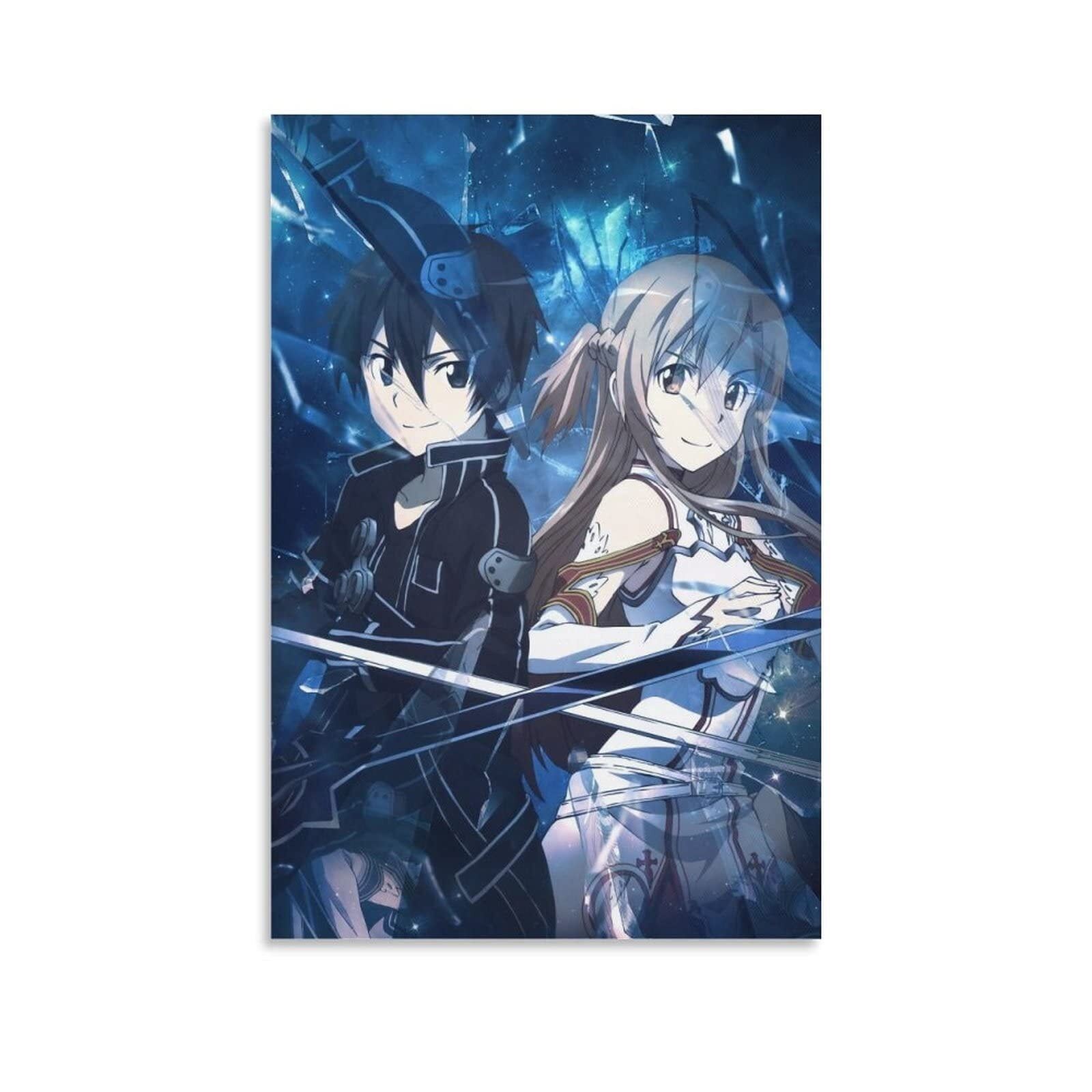 Sword Art Online Kirito Canvas Print Home Decorations Posters For Room ...