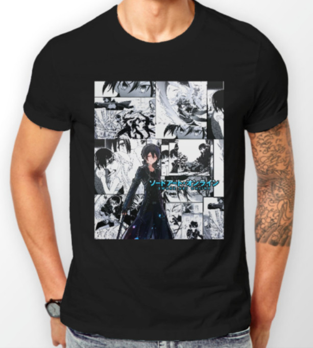 Sword Art Online Kirito t shirt, HOT - GIFT GIFT dad - Christmas gift ...