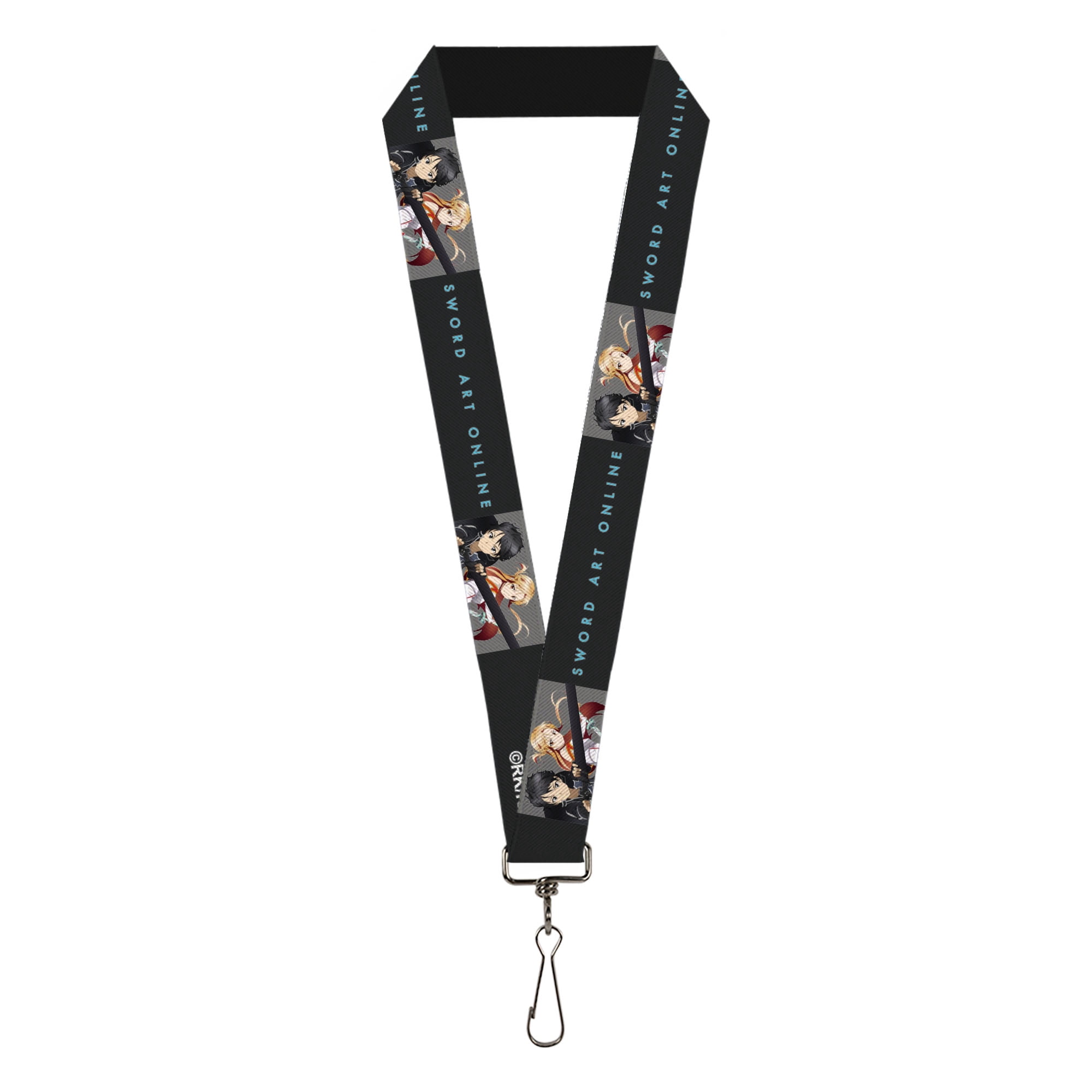 Sword Art Online Lanyard, Sword Art Online Kirito and Asuna Swords Pose ...