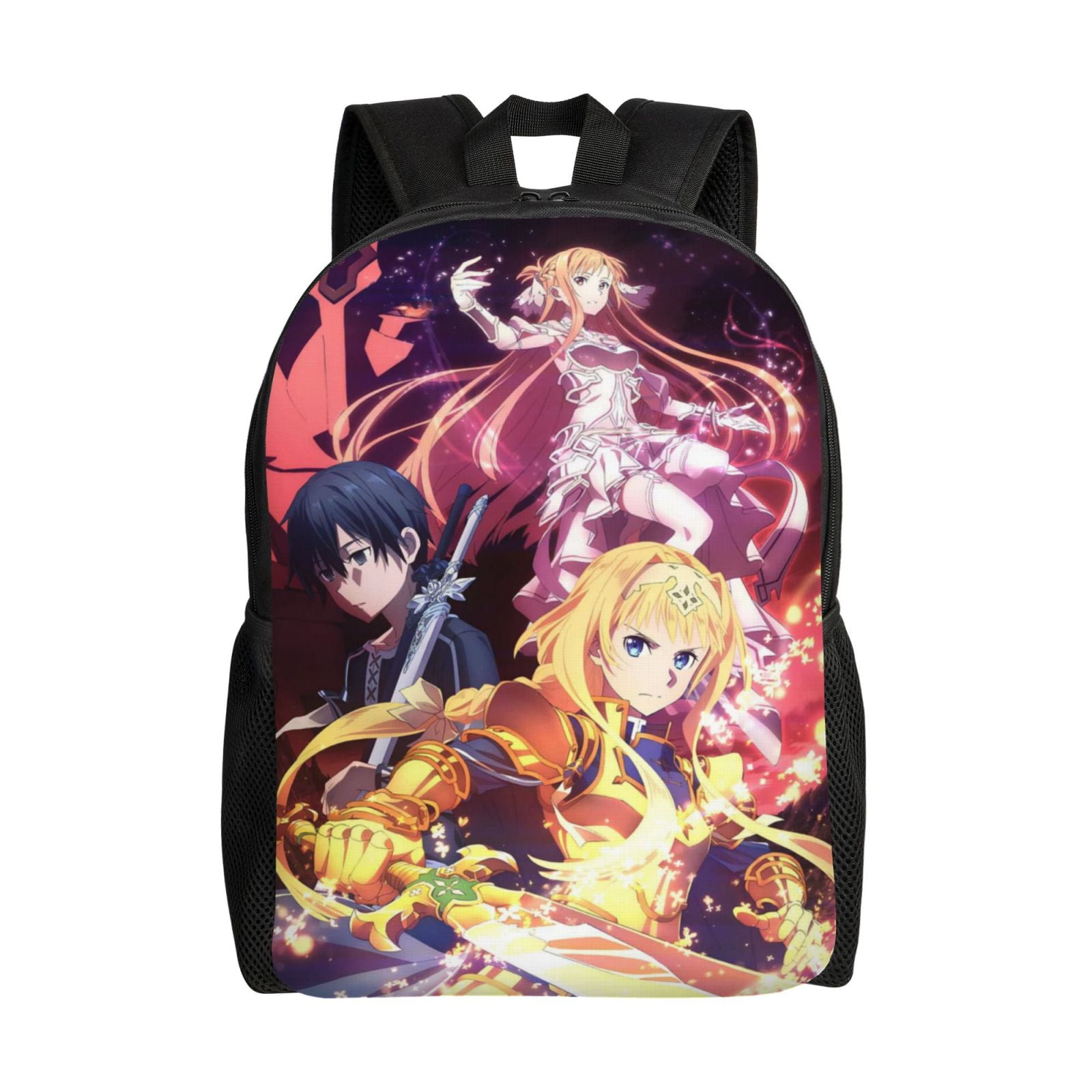 Sword Art Online Poster Backpack Casual Adjustable Bookbag School Bag ...