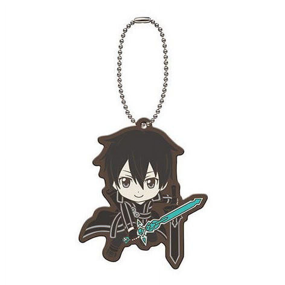 Sword Art Online SAO Capsule Rubber Mascot 01 Key chain - Kirito ...