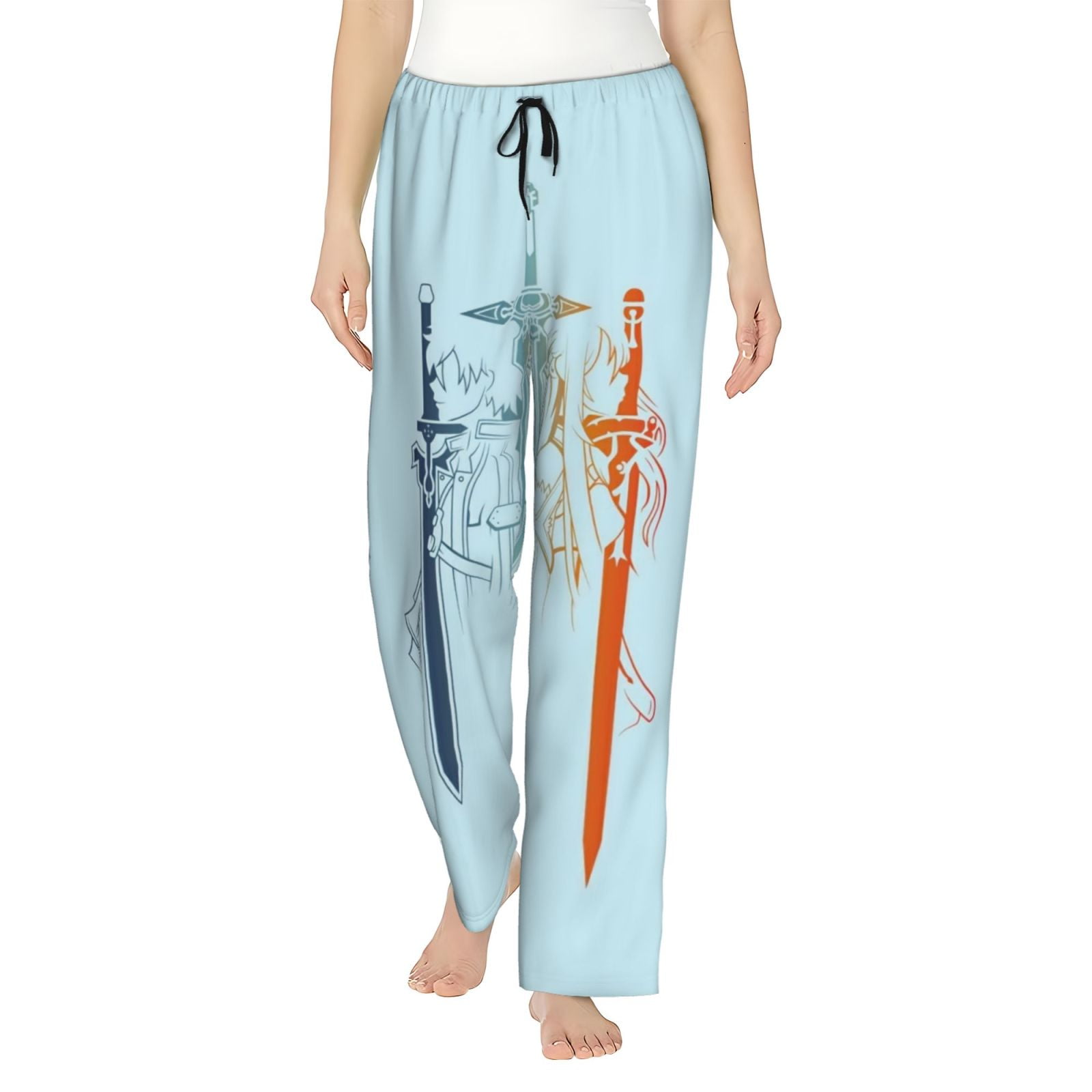 Sword Art Online Women Pajama Pants,Full Print Casual Drawstring Casual ...