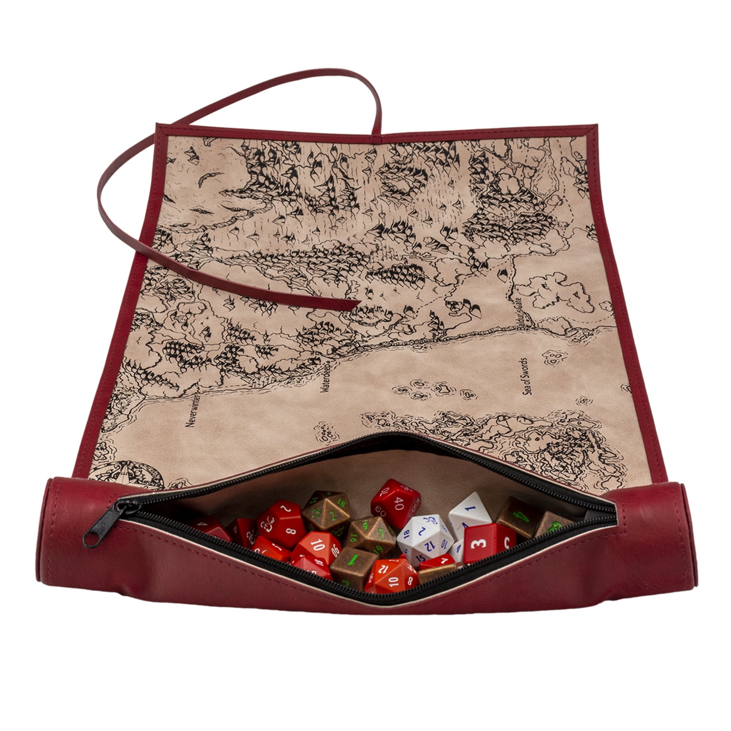 Ultra PRO Sword Coast Dice Scroll Map, Dice Storage and Rolling Mat ...